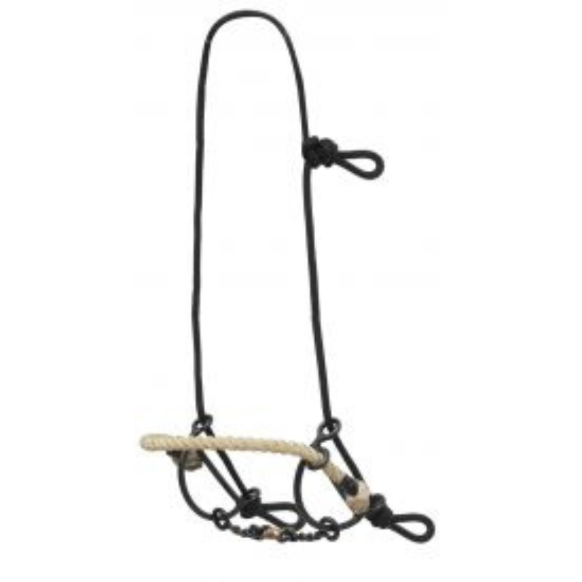 Rope gag headstall with dogbone bit